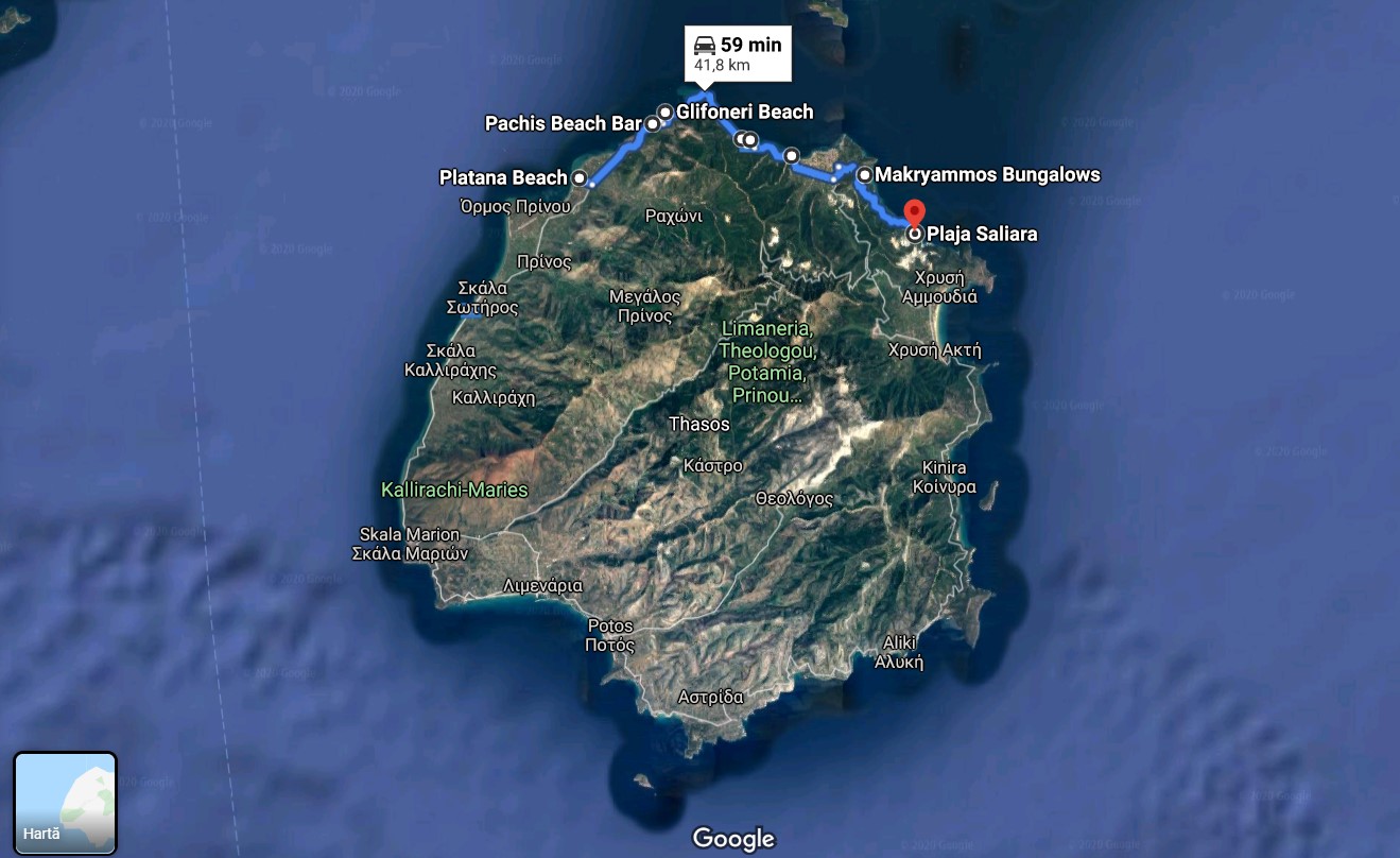 Cele mai bune plaje din regiunea Limenas, Thassos - Grecia de Weekend